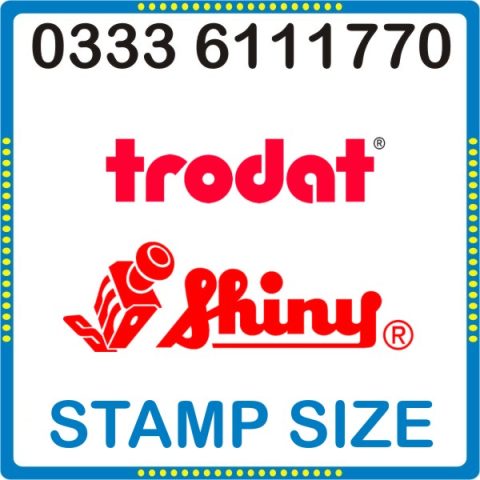 Stamp Machine Size Chart in Pakistan | Trodot, Shiny, 2000plus