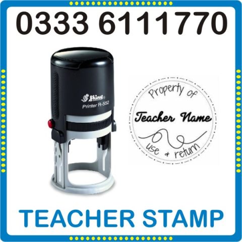 Custom Teacher Stamp Price in Pakistan | Rubber Stamp Maker